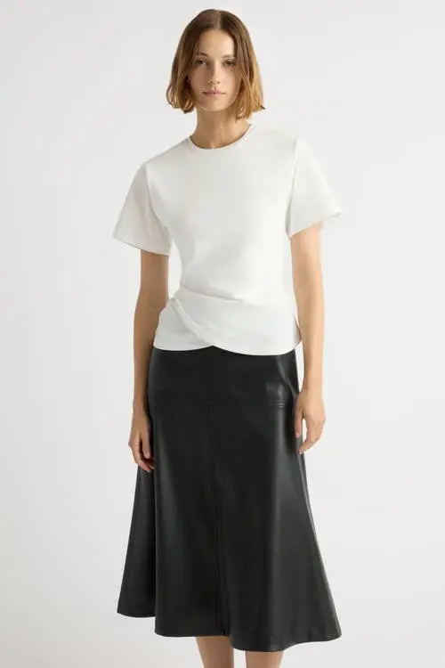 Modern Citizen Harley A-line Vegan Leather Skirt