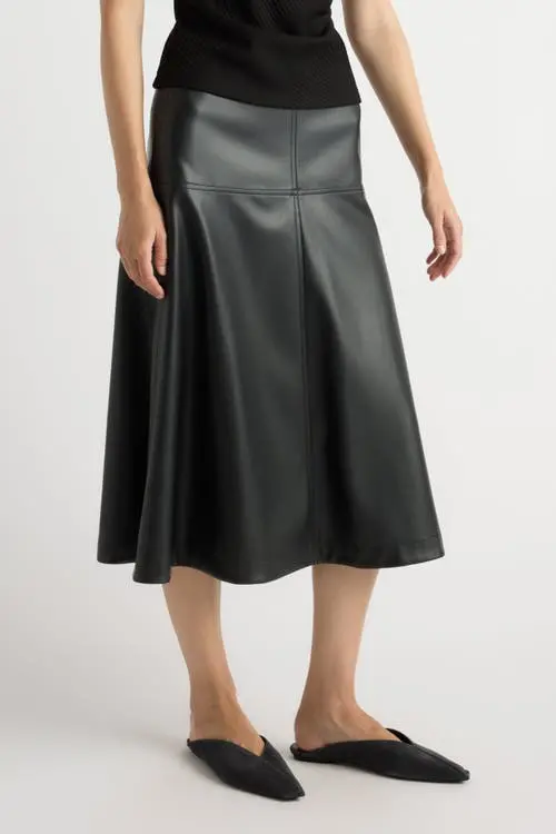 Modern Citizen Harley A-line Vegan Leather Skirt