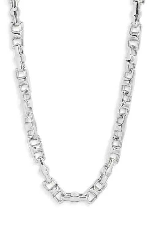 Nordstrom Square Mariner Link Necklace - Silver
