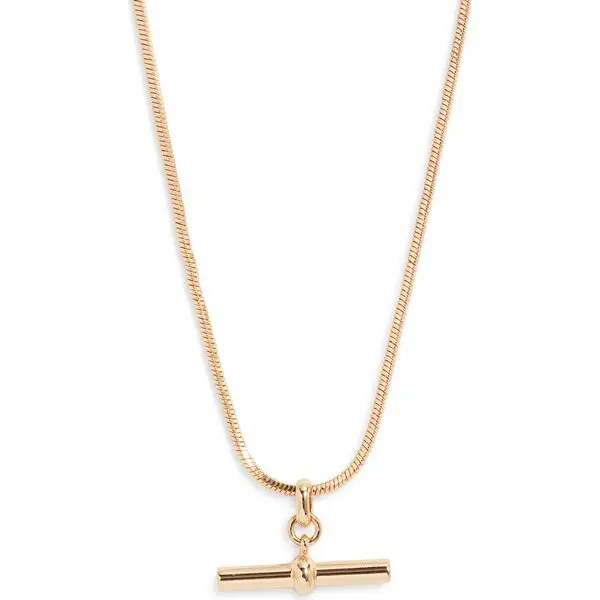 Nordstrom T-bar Pendant Necklace - Gold