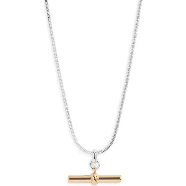 Nordstrom T-bar Pendant Necklace - Silverold