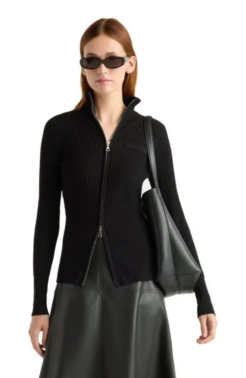Modern Citizen Kaine Ribbed Zip Sweater