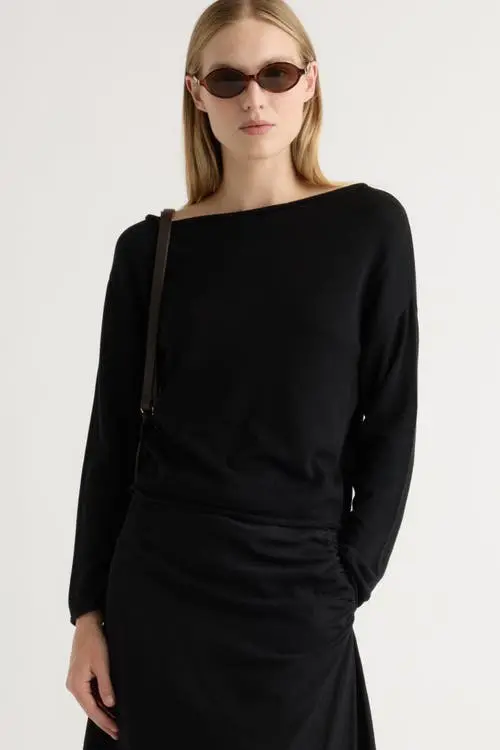 Modern Citizen Hachi Tencel Wool Off Shoulder Sweater