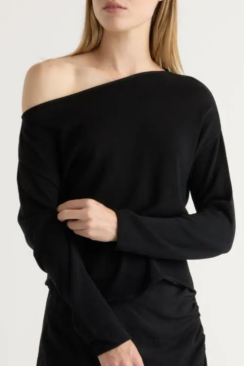 Modern Citizen Hachi Tencel Wool Off Shoulder Sweater