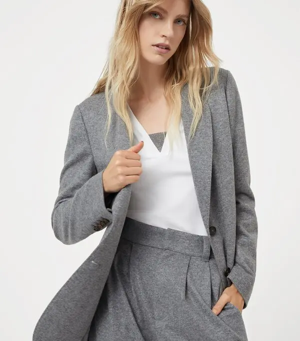 Brunello Cucinelli Cashmere Jersey Notched Lapel Blazer