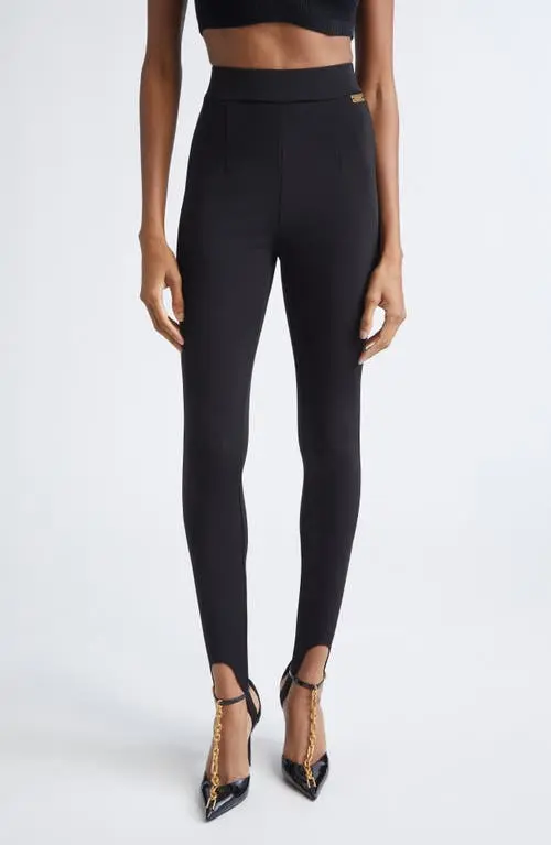 Balmain Zip Jersey Stirrup Leggings