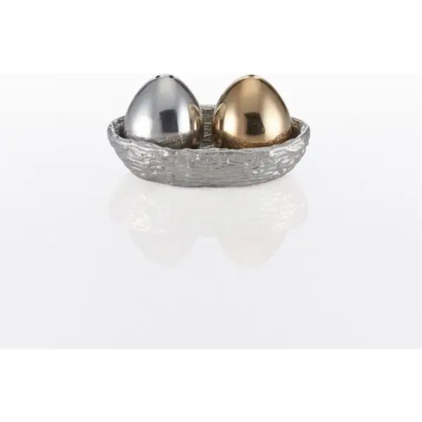 LUNARES Nest Salt And Pepper W/ Tray - Gold