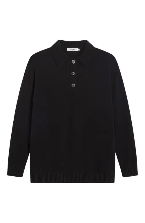 Almina Concept Polo Wool Sweater - Black