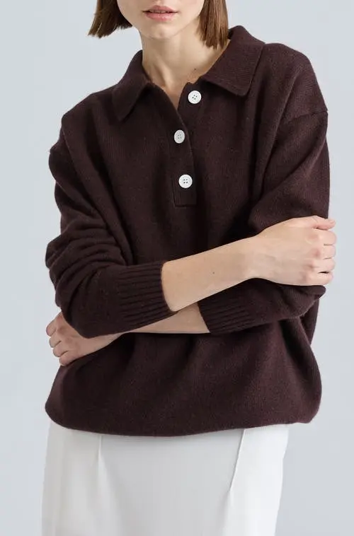 Almina Concept Polo Wool Sweater