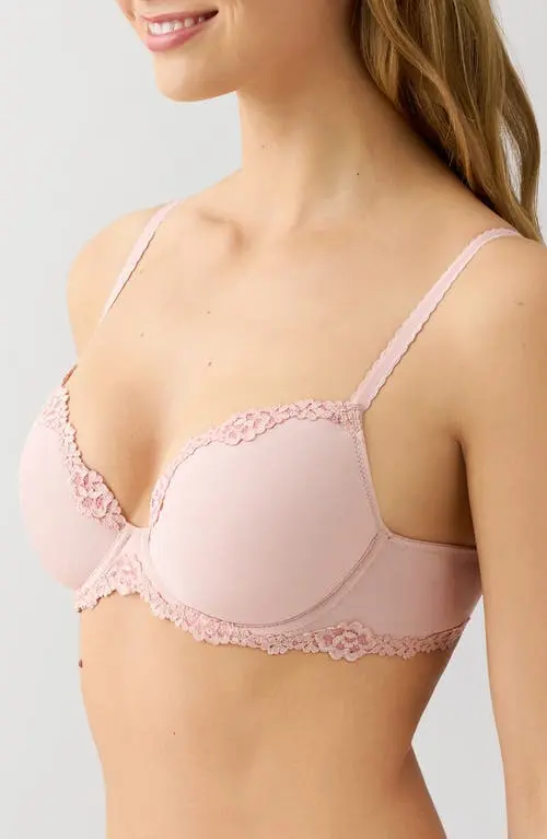 Wacoal Future Foundation Underwire Lace Trim Contour Bra - Rose Smoke