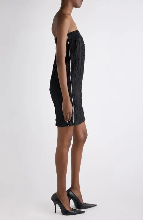 Balenciaga Strapless Tracksuit Minidress