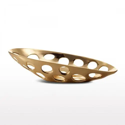 LUNARES Passage Long Bowl - Gold