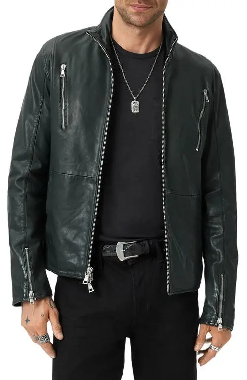 John Varvatos Jared Leather Racer Jacket