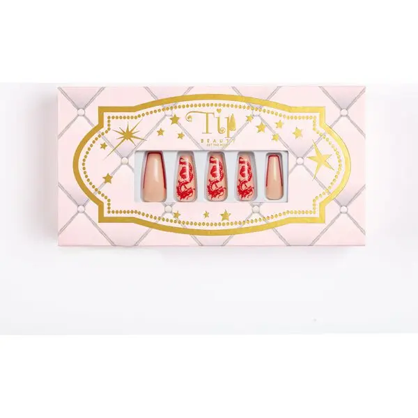 TIP BEAUTY Press On Nail Kit - Mulan Rouge