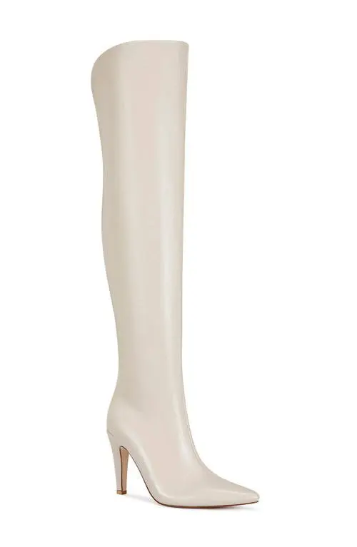 AZALEA WANG Beaucoup Over-the-knee Boots - Bone