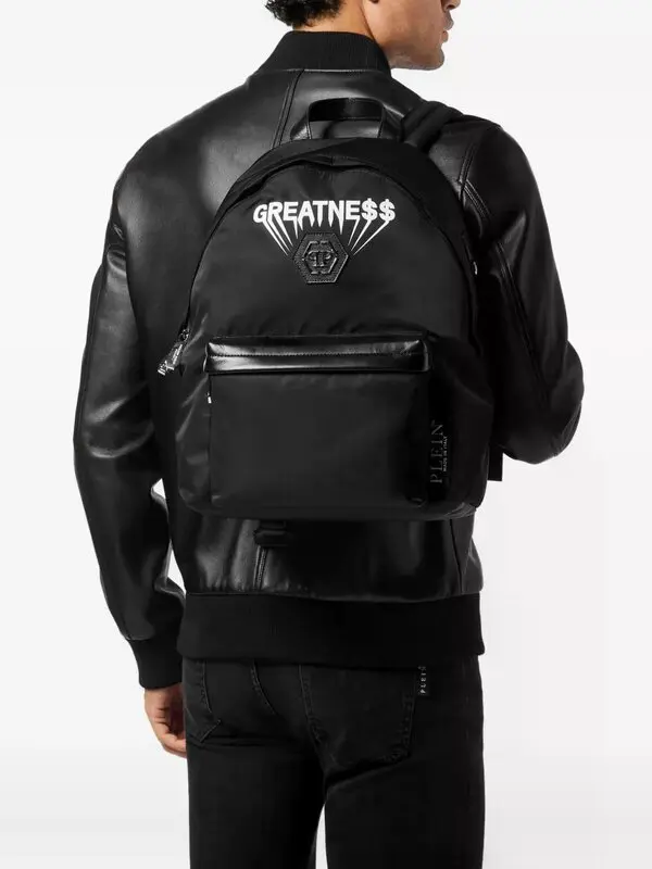 Philipp Plein Greatness Print Backpack