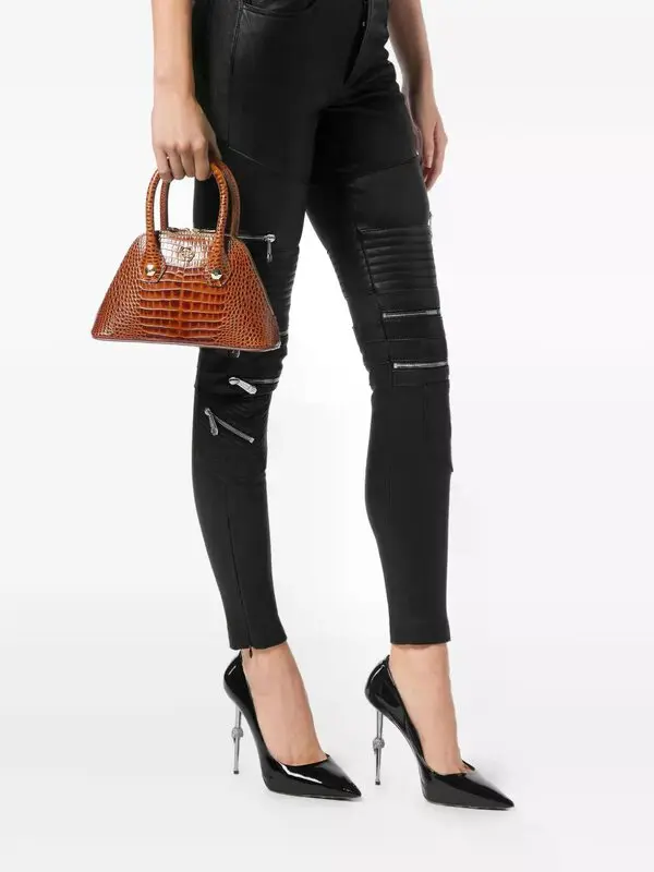 Philipp Plein Small Majestic Cocco Top Handle Bag