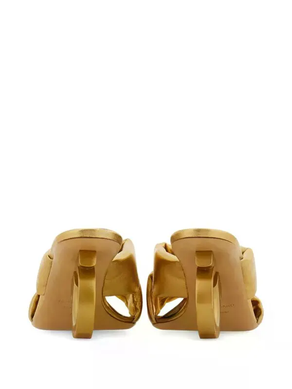 FERRAGAMO Gancini-heel Padded Sandals