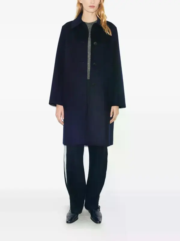Tory Burch Monogram Jacquard Wool Coat