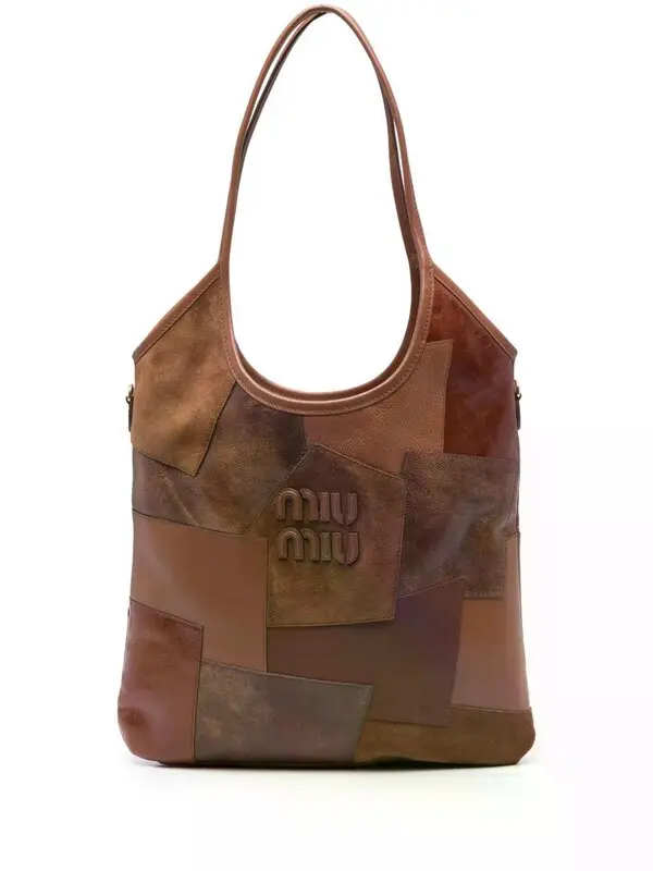 Miu Miu Patchwork-design Leather Shoulder Bag