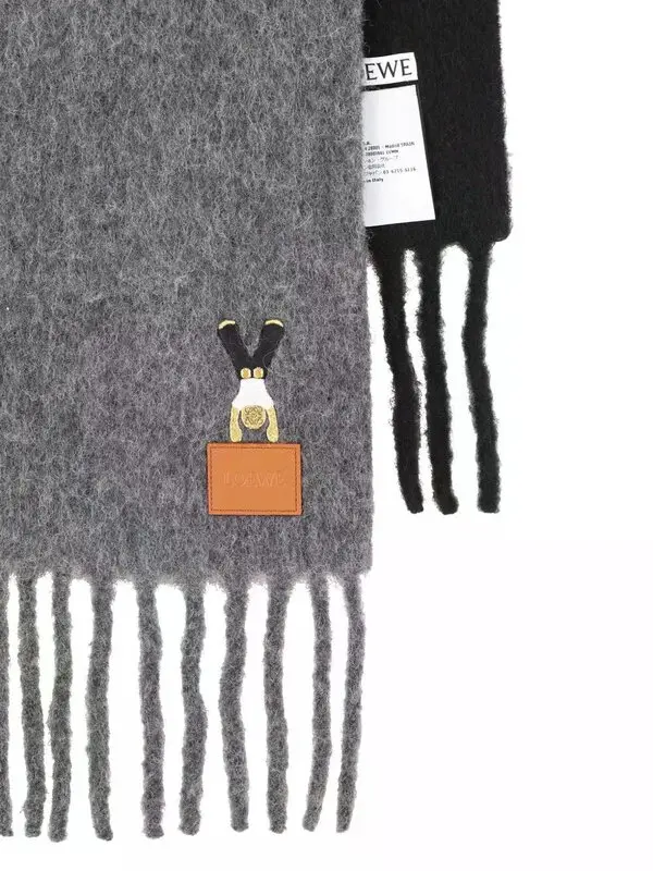 Loewe Fringed Wool Scarf