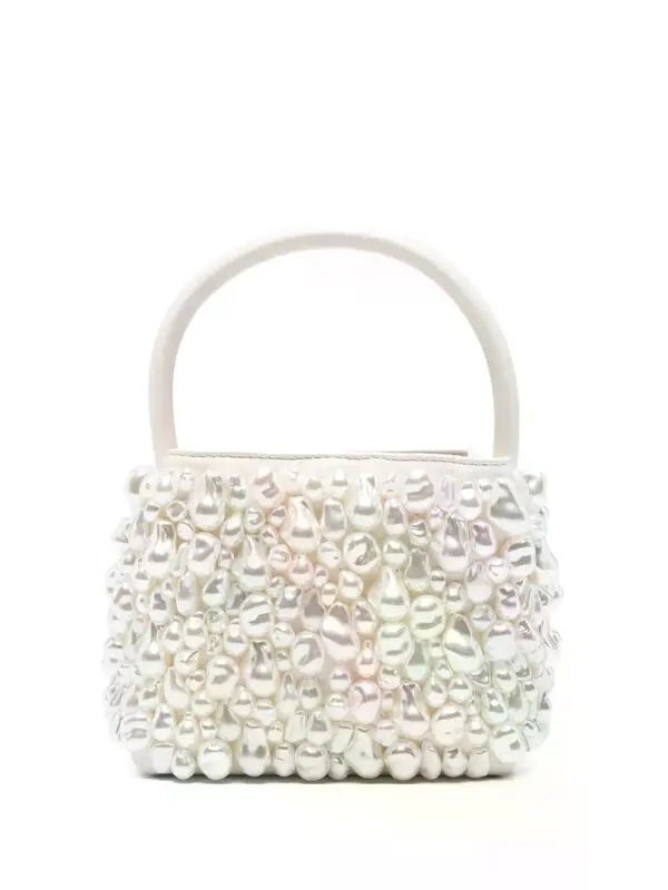 Cult Gaia Solene Pearl-embellished Top Handle Bag
