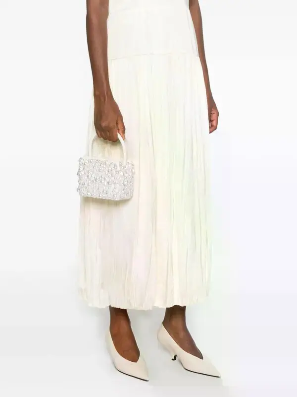 Cult Gaia Solene Pearl-embellished Top Handle Bag