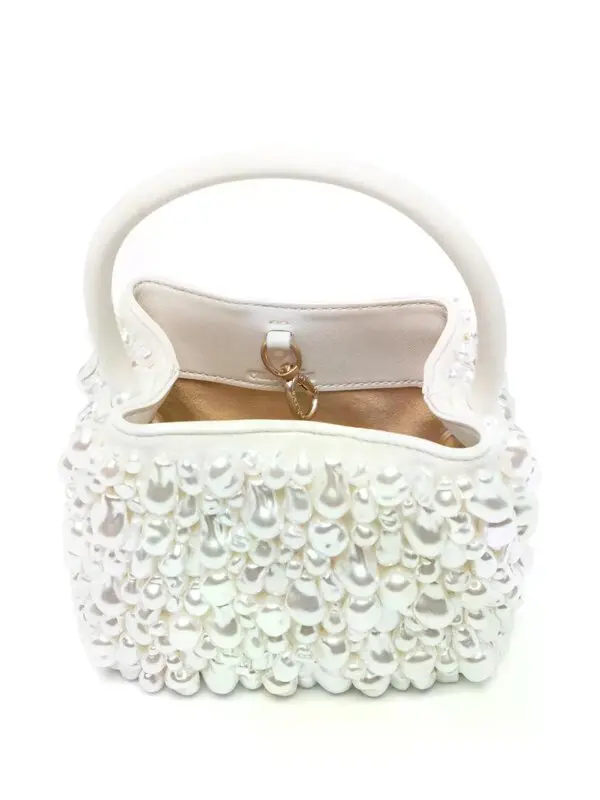 Cult Gaia Solene Pearl-embellished Top Handle Bag
