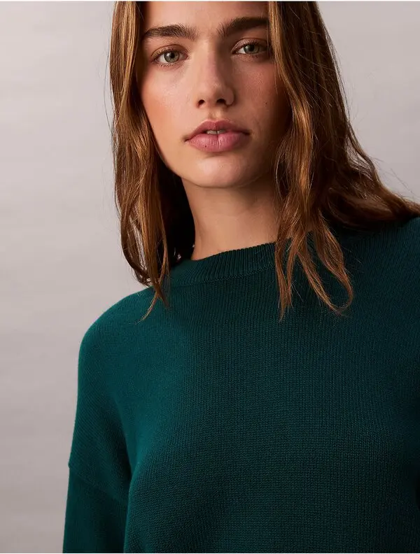 Calvin Klein Cotton Relaxed Crewneck Sweater