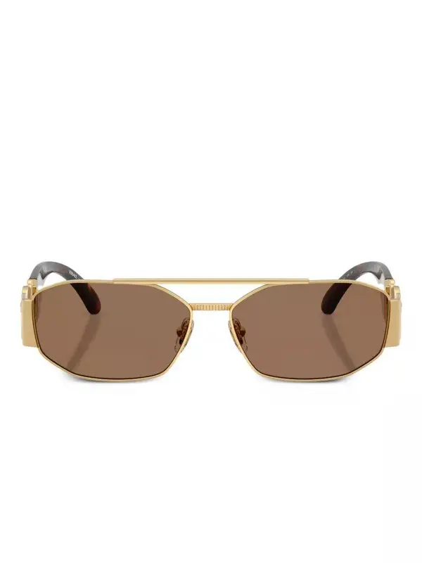 Versace Medusa Aviator Sunglasses - Gold