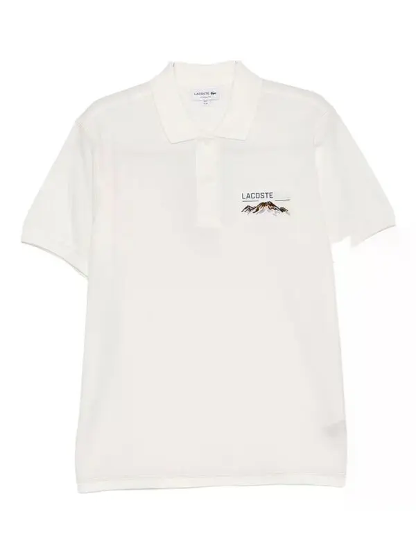 Lacoste Logo-motif Polo Shirt - White