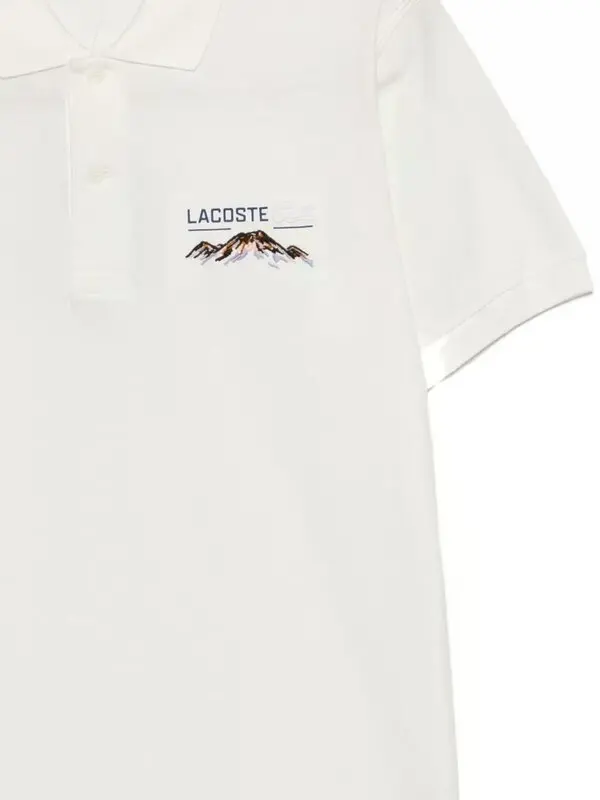 Lacoste Logo-motif Polo Shirt - White