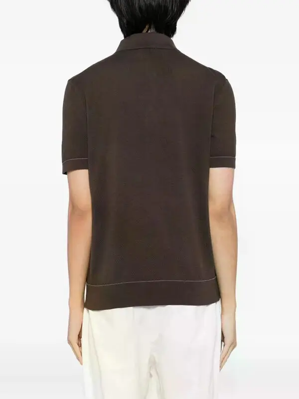 Brioni Knitted Polo Shirt