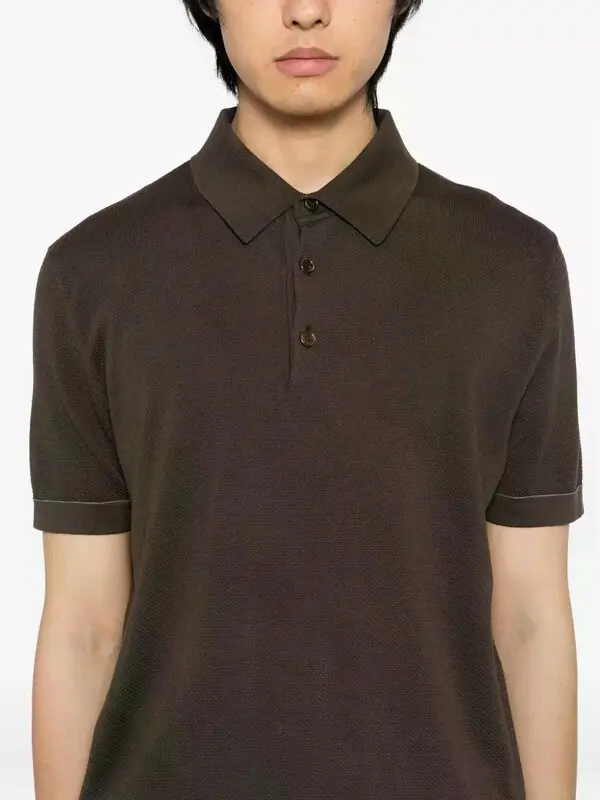 Brioni Knitted Polo Shirt