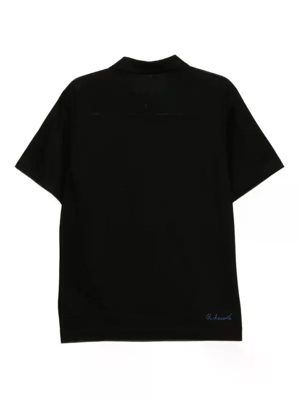 Lacoste Logo-embroidered Polo Shirt - Black