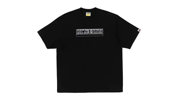 A BATHING APE Baby Milo Graphic Relaxed Fit Tee Shirt - Black