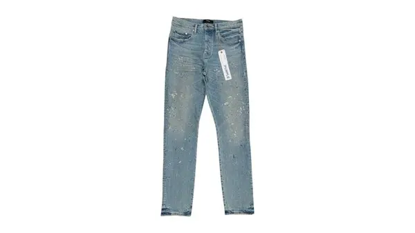 PURPLE BRAND P005sqlg425 Sequin Splatter Paint Jeans - Indigo