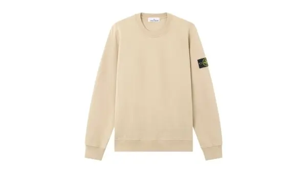 Stone Island 6100060 Organic Cotton Fleece Sweatshirt - Desert
