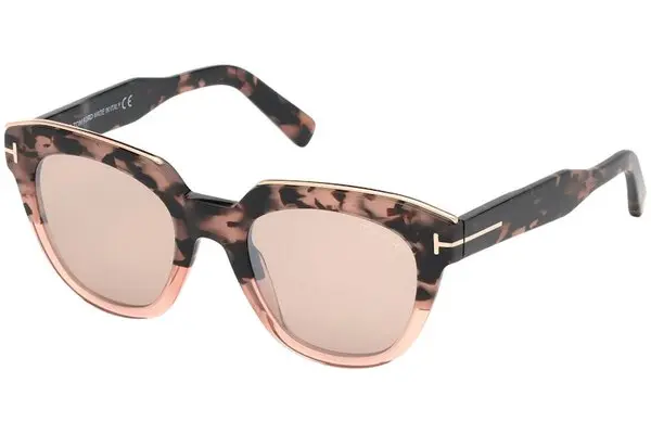 TOM FORD Round Frame Sunglasses - Havana (ft0686 56g)