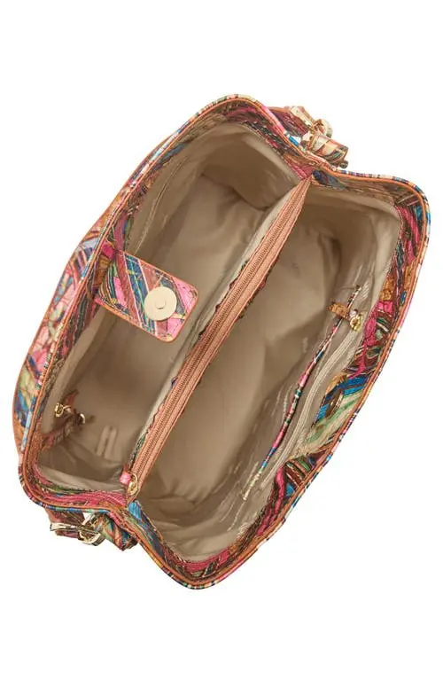 Brahmin Celina Croc Embossed Leather Bucket Bag - Sunleaf