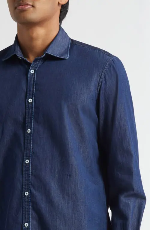 Massimo Alba Canary Classic Fit Cotton Denim Button-up Shirt