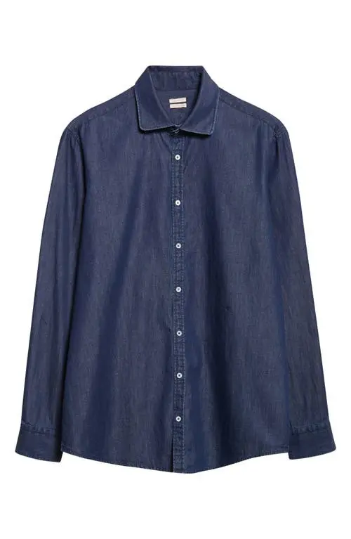 Massimo Alba Canary Classic Fit Cotton Denim Button-up Shirt