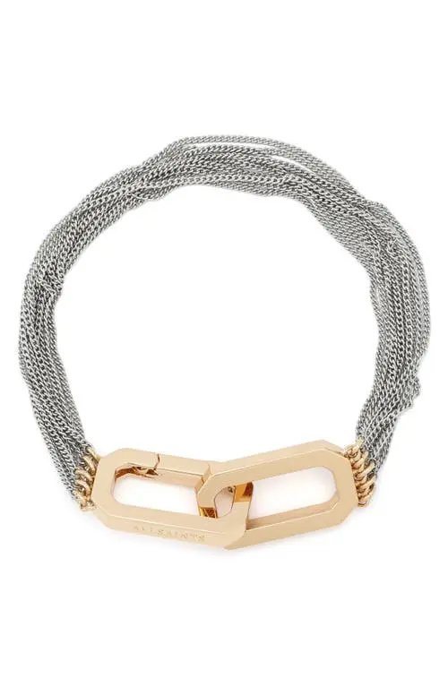 ALLSAINTS Two-tone Layered Chain Bracelet - Two Tone