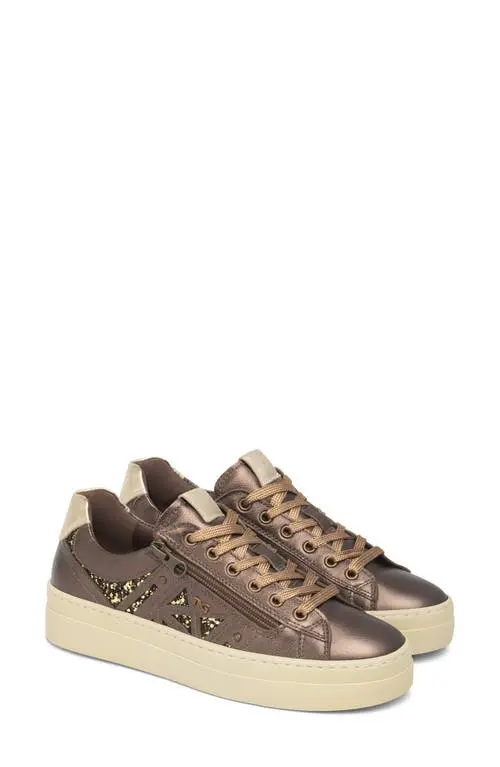 NEROGIARDINI Glitter Platform Sneakers - Bronze