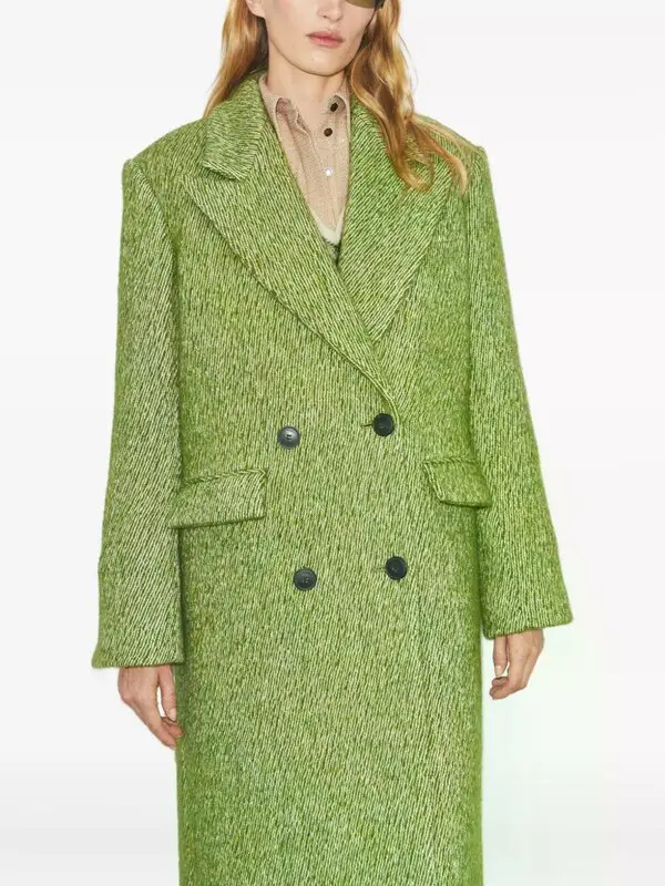 Tory Burch Twill Double-breasted Coat