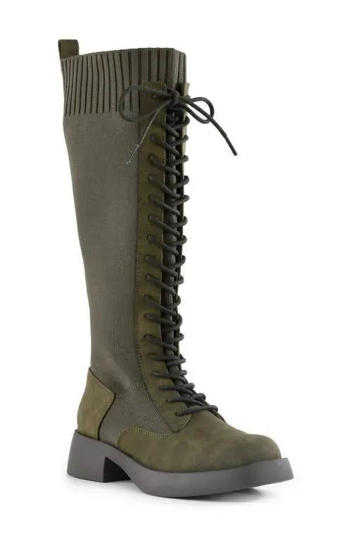 Bc Footwear Carmen Knee High Boots - Olive