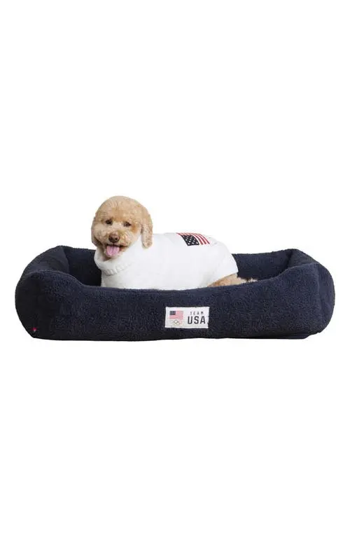 Barefoot Dreams Cozychic® Flag Pet Bed