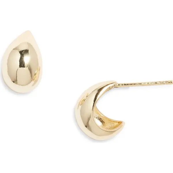 SET & STONES Felix Huggie Hoop Earrings - Gold