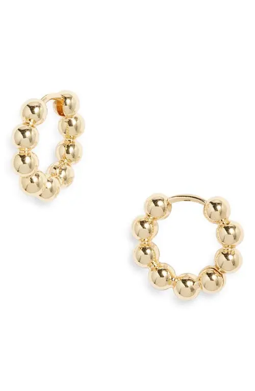 SET & STONES Cameron Frontal Hoop Earrings - Gold