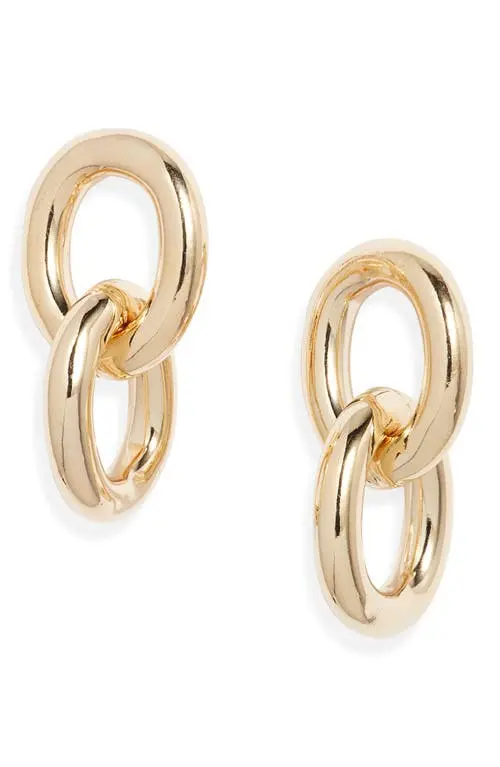 SET & STONES Clara Link Drop Earrings - Gold